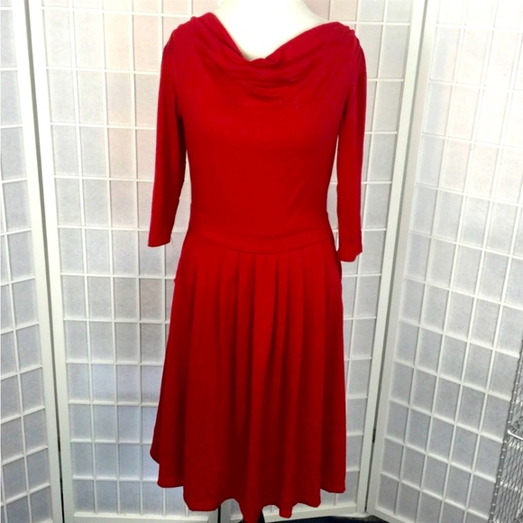 Reborn | Dresses | Vintage Style Pin Up Look Red Reborn Dress In L ...